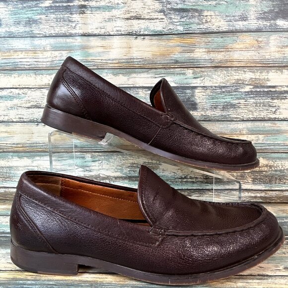 Coach | Shoes | Coach Thomas Loafers Mens 8d Brown Leather Moc Toe ...